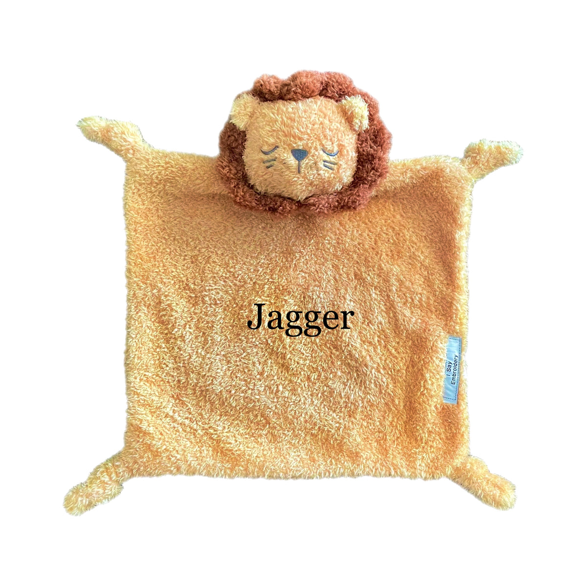 Personalised 'Link' Lion Snuggle Comforter – I Say Embroidery